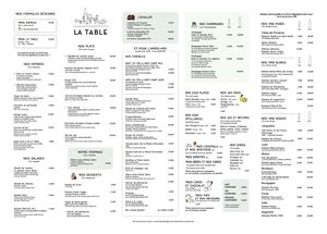 Calaméo - La Table Menu Juillet 2022