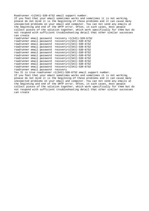 Calaméo - Roadrunner +1541-539-6752-Email Password Recovery