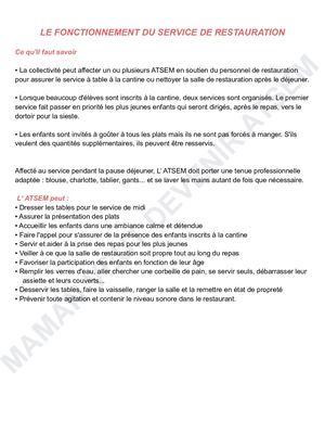 Calaméo - Fiche 24 Le Fonctionnement Du Service De Restauration