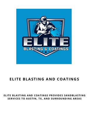 Calaméo - Elite Blasting And Coatings