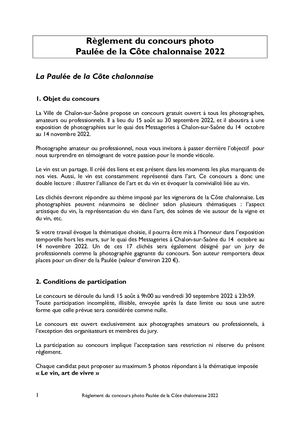 Calaméo - Règlement Concours Photo Paulée 2022
