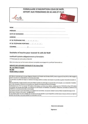 Calaméo - Formulaire Colis De Noël