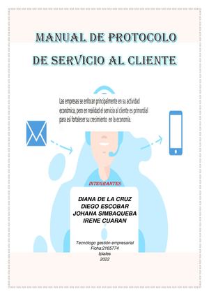 Calaméo - Manual De Protocolo De Servicio Al Cliente (1) (2)