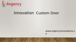 Calaméo - Innovation custom door