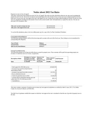 Calaméo - Notice About 2022 Tax Rates