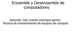 Calaméo - Ensamble Y Desensamble De Computadores