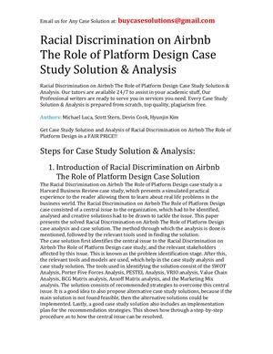 Calaméo - Racial Discrimination On Airbnb The Role Of Platform Design ...