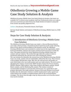 Calaméo - Othellonia Growing A Mobile Game Case Study Solution Analysis