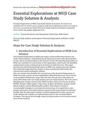 Calaméo - Essential Explorations At Muji Case Study Solution Analysis