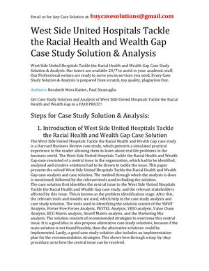 Calaméo - West Side United Hospitals Tackle The Racial Health And ...