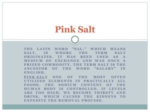 Calaméo - Small Introduction, Formation And Benefits Of Pink Salt