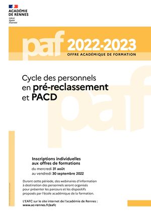 Calaméo - Paf Livret Cycle Pré Class Pacd 22 23