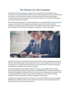 Calaméo - The Function Of An Iso Consultant