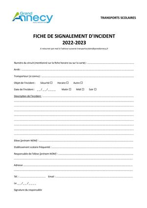 Calaméo - Fiche De Signalement D'incident