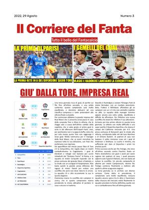 Calaméo - Corriere del Fanta num.3