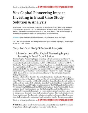 Calaméo - Vox Capital Pioneering Impact Investing In Brazil Case Study ...