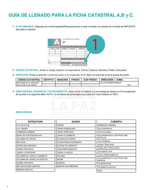 Calaméo - Guia Ficha Catastral A B C