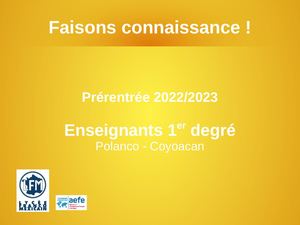 Calaméo - Faisons Connaissance Rentrée 2022