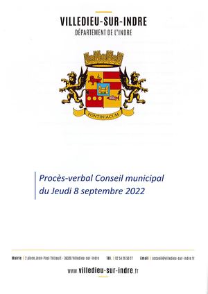 Calaméo - Procès-verbal du Conseil municipal du 8 septembre 2022