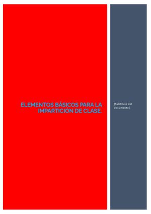 Calaméo - Elementos Básicos Para La Impartición De Clase