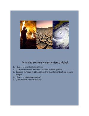 Calaméo - Actividad Sobre El Calentamiento Global