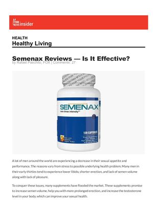Calaméo - Semenax Review