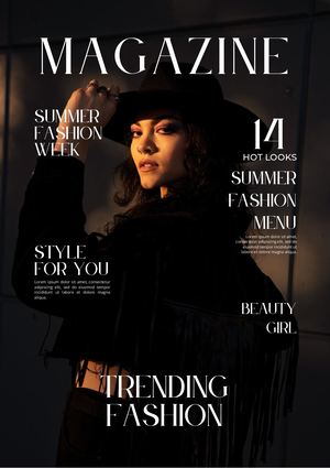 Calaméo - Gray And Black Minimalist Fashion Magazine Cover