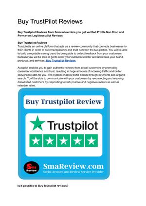 Calaméo - Buy Trust Pilot Reviews