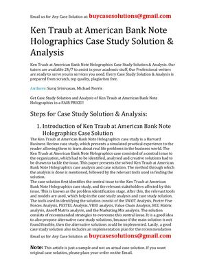 Calaméo - Ken Traub At American Bank Note Holographics Case Study ...