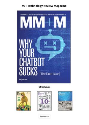 Calaméo - MIT Technology Review Magazine