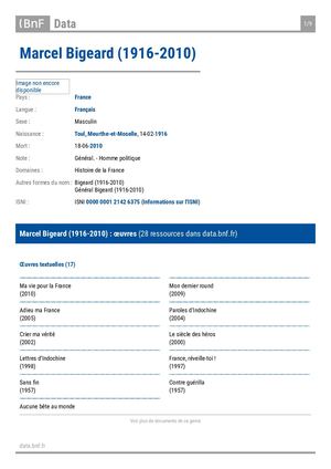 Calaméo - GAL/ MARCEL BIGEARD