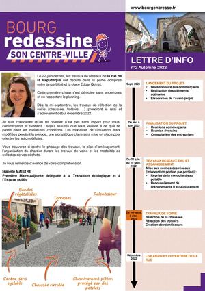 Calaméo - Lettre d'info travaux rue de la République - Automne 2022