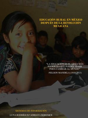 Calaméo - Educación Rural En México Después De La Revolución Mexicana