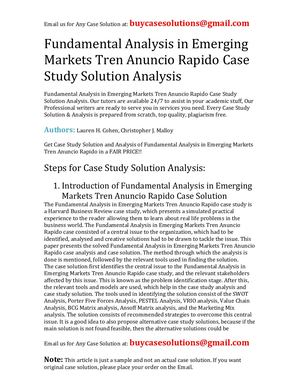 Calaméo - Fundamental Analysis In Emerging Markets Tren Anuncio Rapido Case Study Solution Analysis
