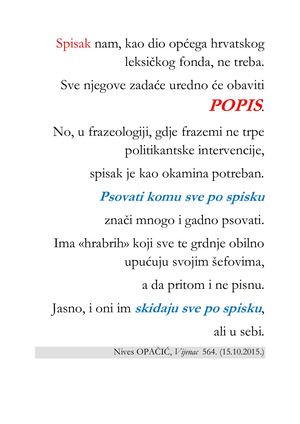 Calaméo - popis ili spisak