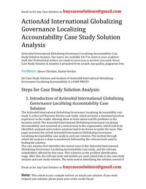 Calaméo - ActionAid International Globalizing Governance Localizing Accountability Case Study ...