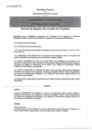 Calaméo - Abrogation de délégation temporaire de fonctions et signature ...