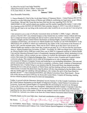 Calaméo - Letter to St. Albert Judge Nemirsky[Jan 7,2010]Re: FRAUD ...