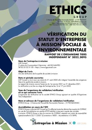 Calaméo - Avis OTI - Société à mission - LGP Conseil 2022