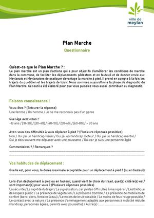 Calaméo - Plan marche - questionnaire