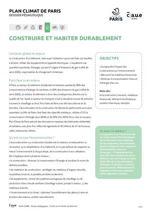 Calaméo - 6/8 Plan Climat - Construire Et Habiter Durablement
