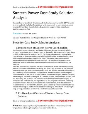 Calaméo - Suntech Power Case Study Solution Analysis