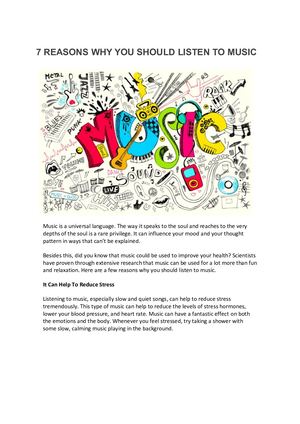 Calaméo - 7 Reasons Why You Should Listen To Music