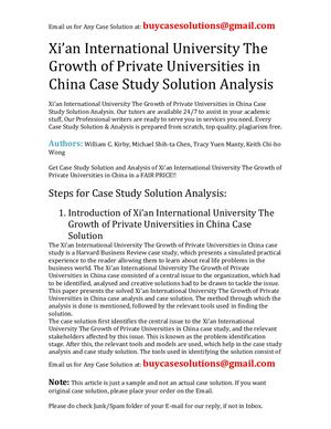 Calaméo - Xi'an International University The Growth Of Private ...
