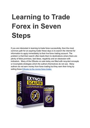 Calaméo - LEARNING TO TRADE FOREX IN SEVEN STEPS