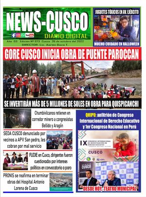 Calaméo - NEWS CUSCO 26 De Octubre 2022