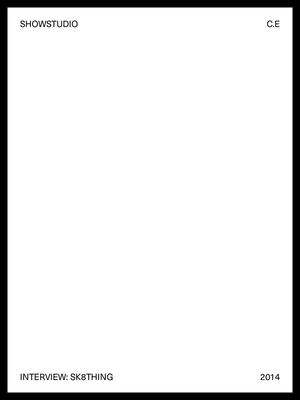 Calaméo - SHOWstudio x C.E: Interview