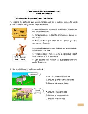 Calaméo - Prueba De Comprensión Lectora
