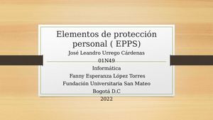 Calaméo - Elementos De Protección Personal ( Epps) Informatica 2