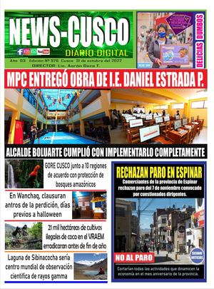 Calaméo - NEWS CUSCO 31 De Octubre 2022